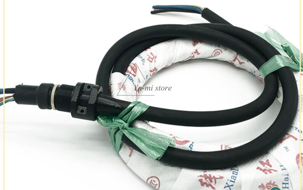 1PC Three phase pump power cable sewage pump cable Rubber 3*12+1 6.5m ...