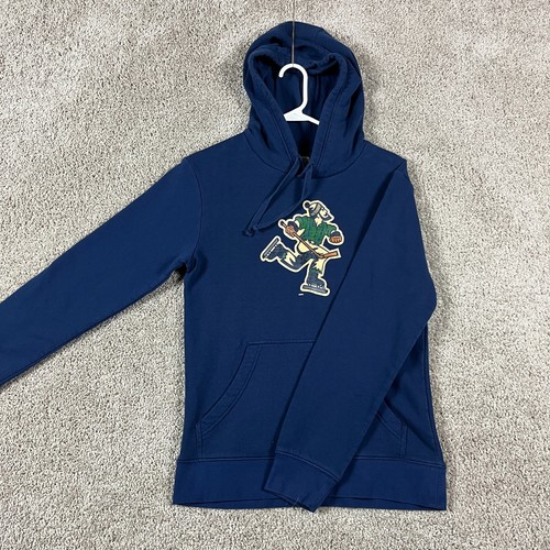 Vancouver Canucks Hoodie Men S Johnny Canuck Vintage Logo NHL Navy Blue ...