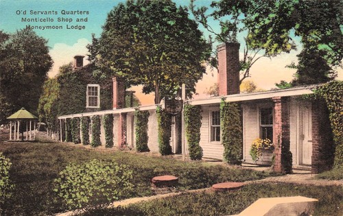 Monticello Civil War Plantation Thomas Jefferson Hand Colored Vtg ...