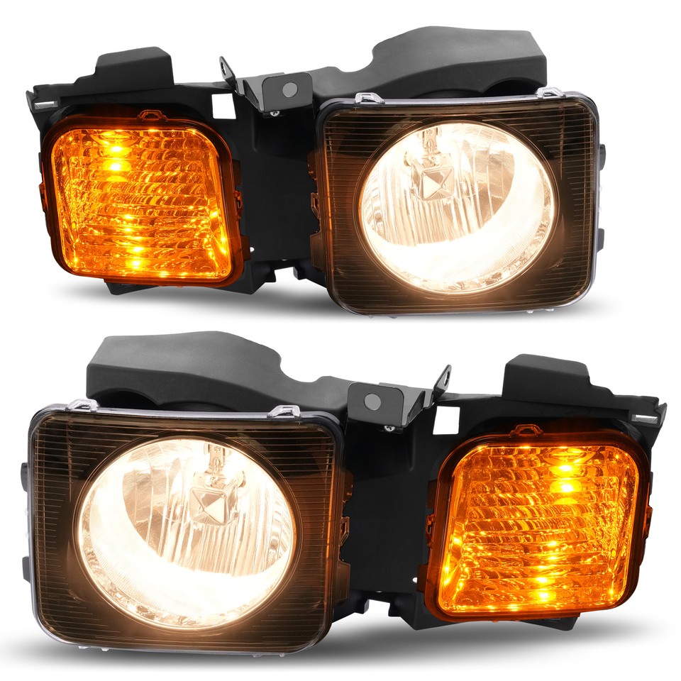 KUAFU 2006-2010 Hummer H3 H3T Headlights Headlamps Set Left & Right ...