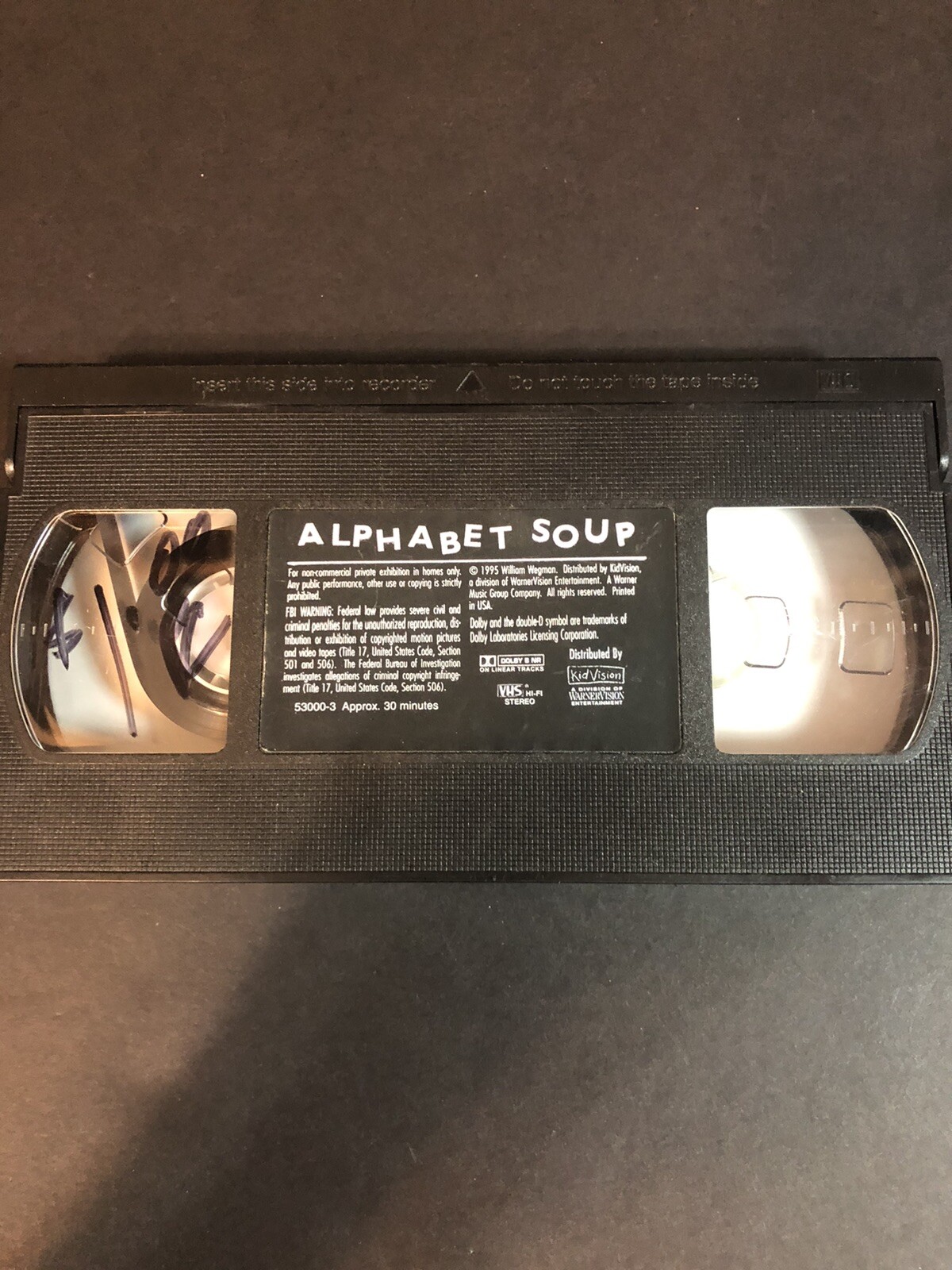 Fay Presents Alphabet Soup VHS Only No Box or Case 1995 Kid Vision | eBay
