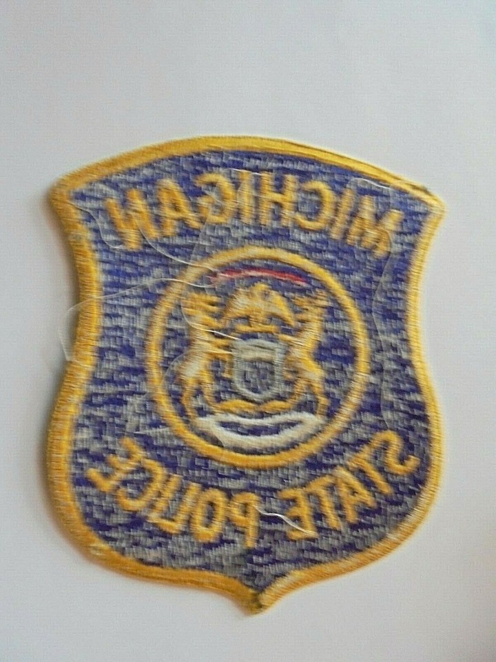 Vintage Michigan State Police Sew On Patch | eBay
