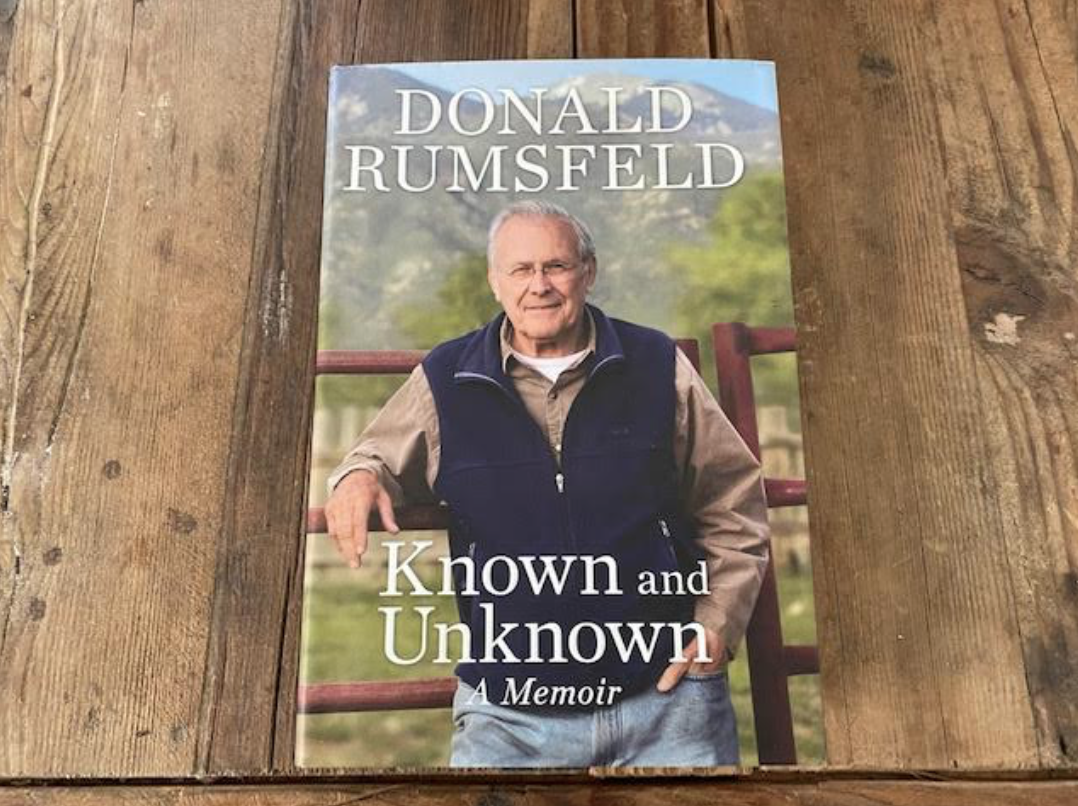 Donald Rumsfeld signed book Known and Unknown A Memoir | eBay