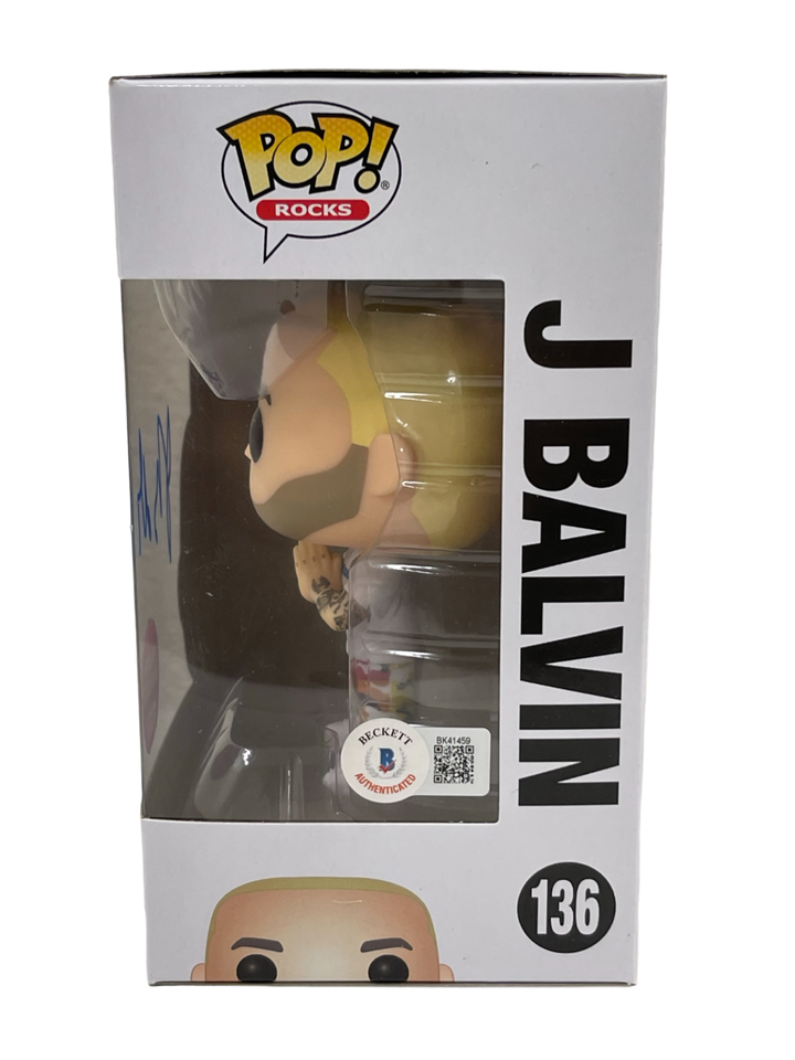 J Balvin Signed Funko Figure 136 Authentic Autograph Beckett | eBay