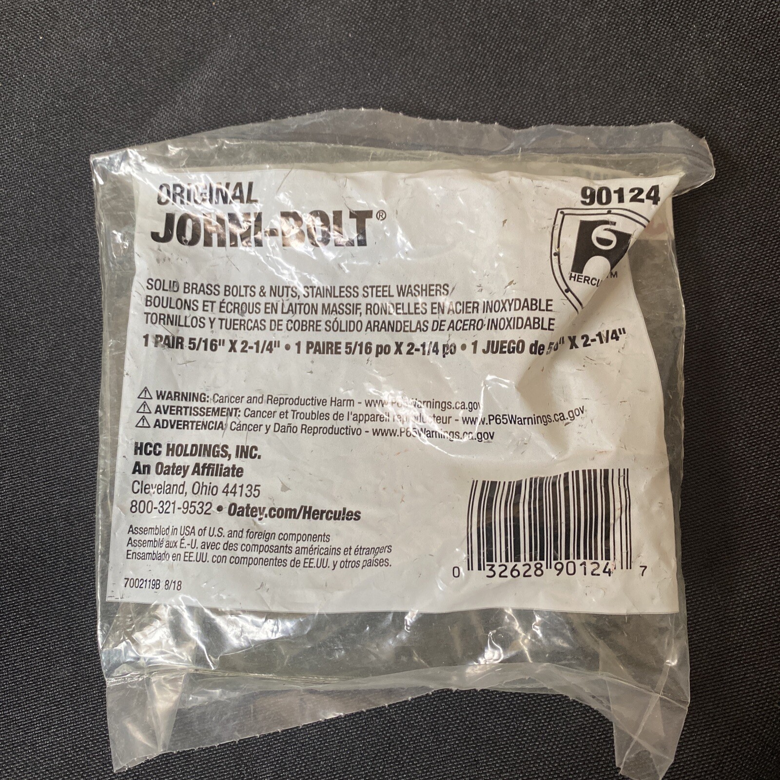 Hercules 90124 Johni-Bolts Solid Brass Closet Bolts for Water Closets ...