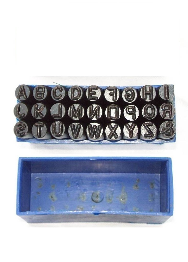 27pc LETTER STAMP PUNCH SET 6mm A-Z TRADE QUALITY LETTER STAMPING ...