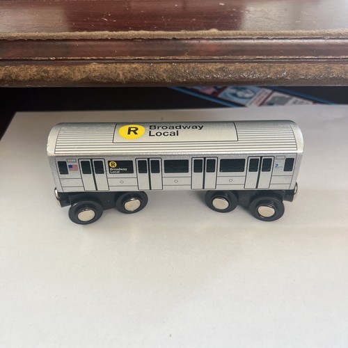 Munipals R Train Wooden NYC MTA Subway Car Toy, Broadway Local | eBay
