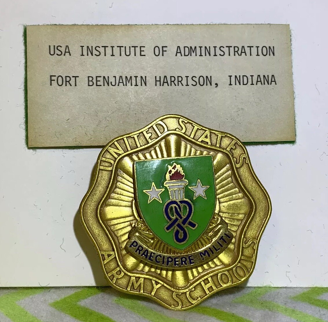 US ARMY INSTITUTE OF ADMINISTRATION FORT BENJAMIN HARRISON, INDIANA ...