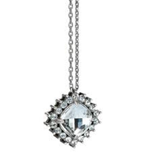 Brighton Demantur Short Crystal Silver Retired Necklace NWT $58 | eBay
