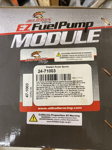 ALL BALLS EZ FUEL PUMP 47-1003 BRAND NEW IN BOX | eBay