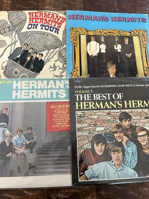 HERMAN'S HERMITS 3 LP RECORD LOT- BEST OF VOL 1 +2/ ON TOUR-PLUS 12 ...