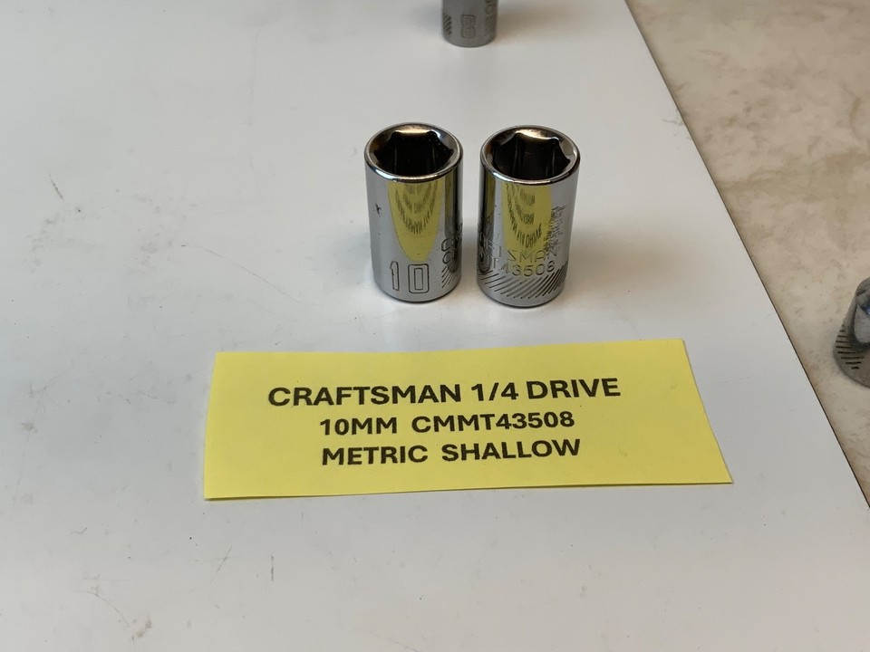 Craftsman CMMT Series 1/4 drive 6pt Metric Sockets, 4-13mm, Choose | eBay
