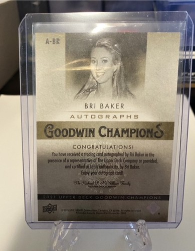 Bri Baker 2022 UD Goodwin Champions On Card Auto SSP Master Chef | eBay