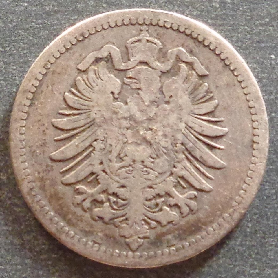 Germany, Silver 50 Pfennig, 1876A, toned | eBay