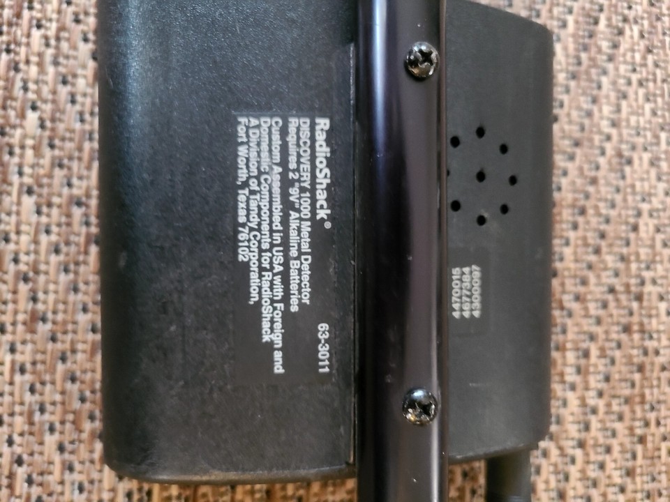 Metal Detector Discovery 1000 - 3 Radio Shack Mode Discriminator 63 ...