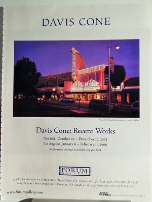 DAVIS CONE ART PIECE VTG ORIG 2005 ADVERTISEMENT | eBay