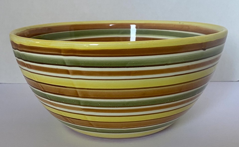 DERUTA~10 Inch Serving Bowl~Italian Pottery~Hand Painted | eBay