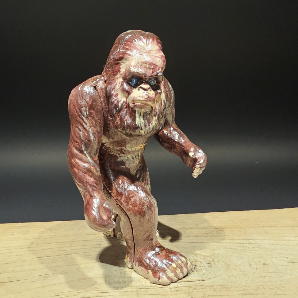 7 1/2" Antique Style Cast Iron Big Foot Sasquatch Coin Bank | eBay