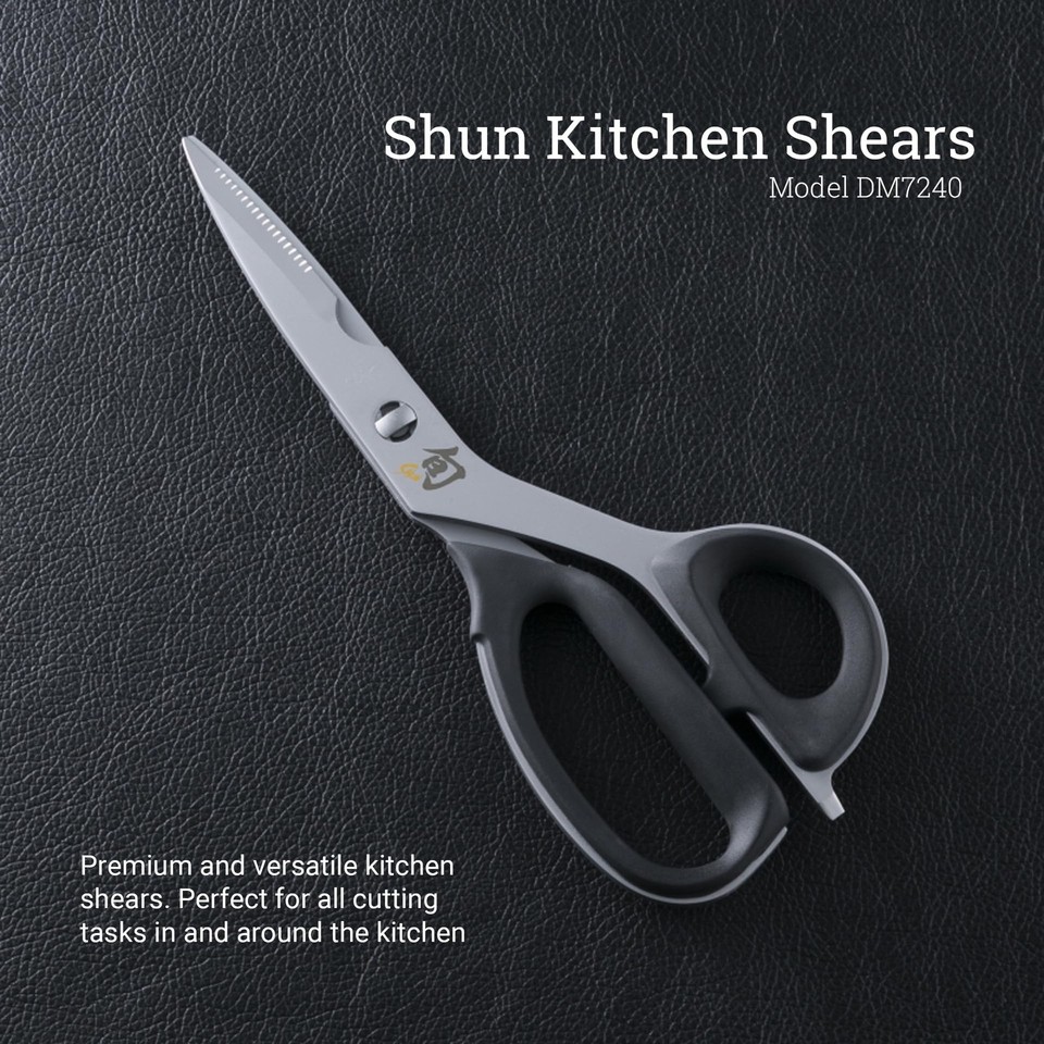 Shun Kitchen Shears, 22.6 cm, Heavy Duty Cooking Scissors, Durable ...