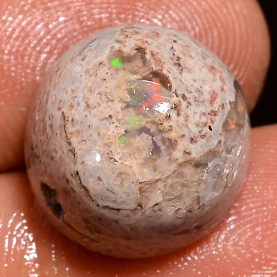 Natural Mexican Fire Opal Round Shape Cabochon Gemstone 12 Ct 14X14X9mm ...