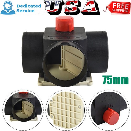 Regulating Flap Valve T Branch Ducting 75mm Splitter For Eberspacher ...