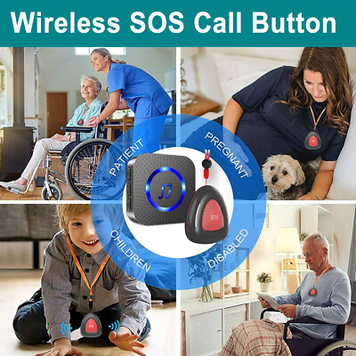 Life alert systems for seniors no monthly fee,1 sos call button and 2 ...