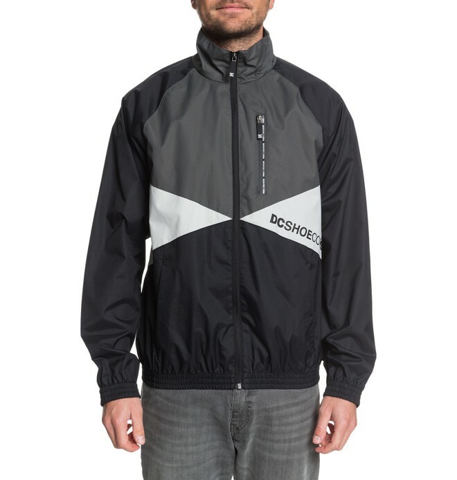 DC Shoes Bykergrove Skateboard Full Zip Track Jacket Black L NWT NEW ...