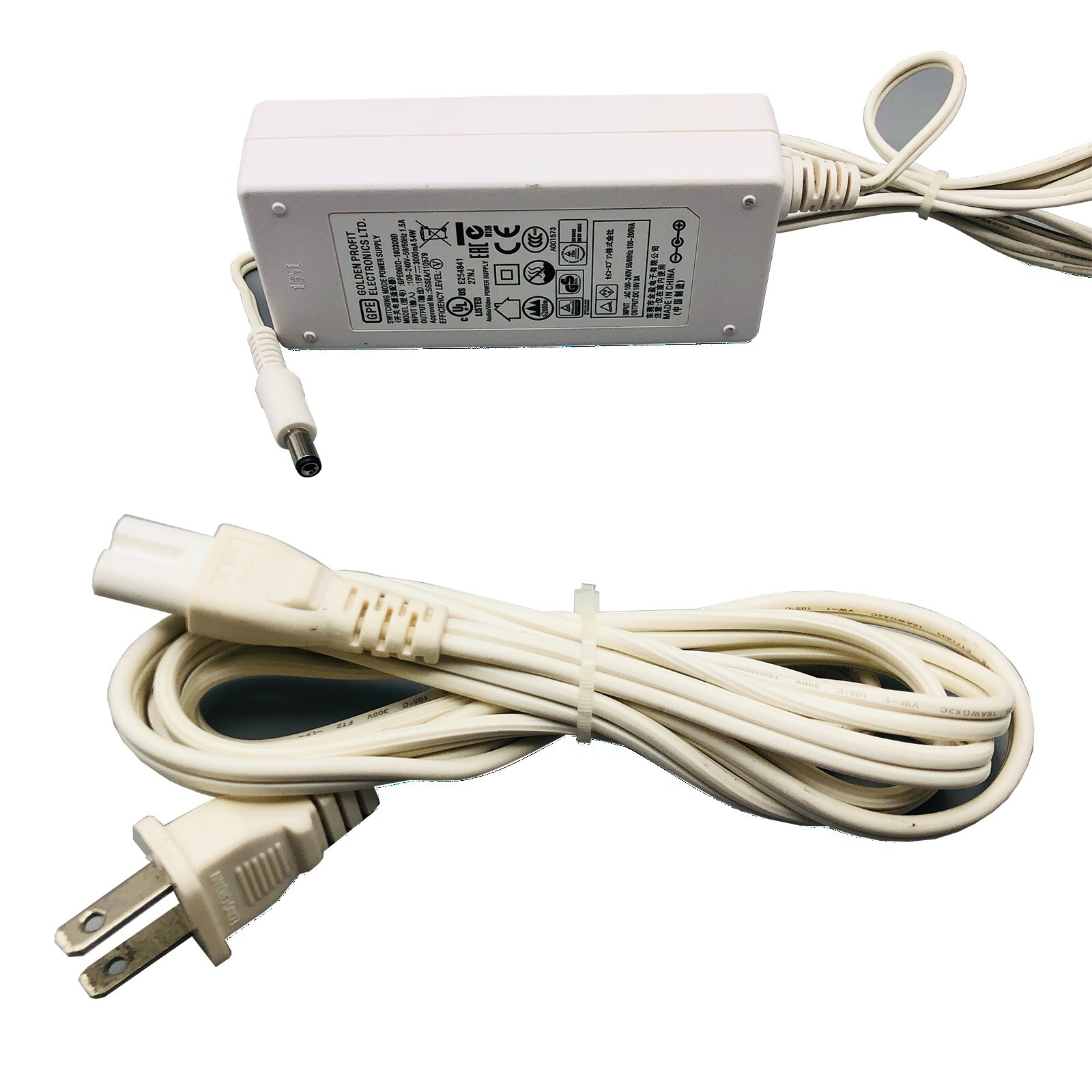 AC DC Adapter Golden Profit Electronics LTD GPE060D-180300D 18V 3A | eBay