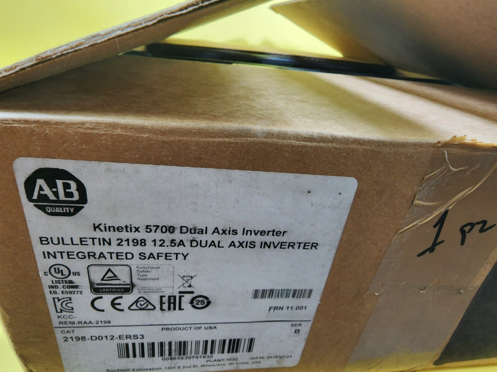 Allen-Bradley 2198-D012-ERS3 Kinetix 5700 Dual-Axis Module 2x 5A/3.2kW ...