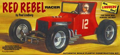 LINDBERG Red Rebel Racer MODEL KIT 1:24 SCALE KIT No. 618~Mint in Box ...