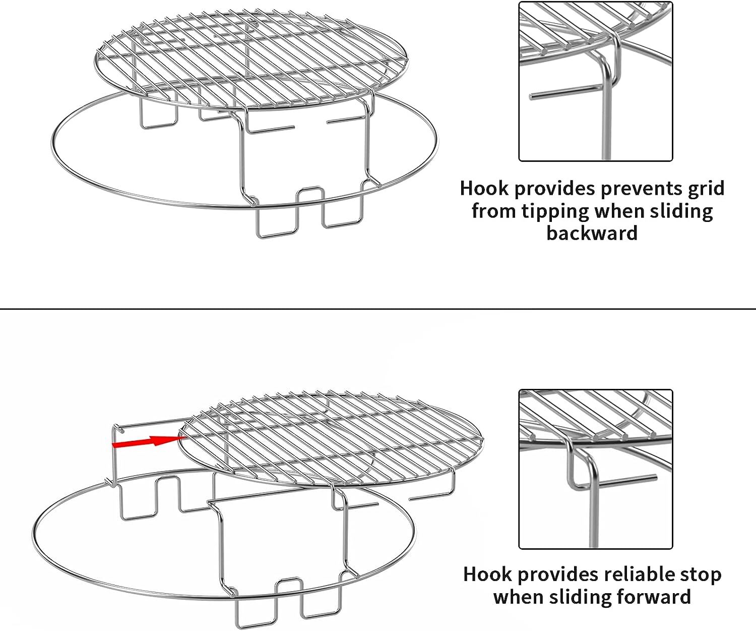 5-Piece EGGspander Kit for Large Big Green Egg BBQ Grill USA ...