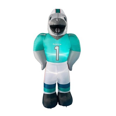 Miami Dolphins NFL 7 Ft Tall Inflatable "T.D." Mascot for Tailgating ...