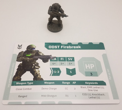 Halo Flashpoint - ODST Firebreak with M90 Shotgun *Single Miniature* | eBay