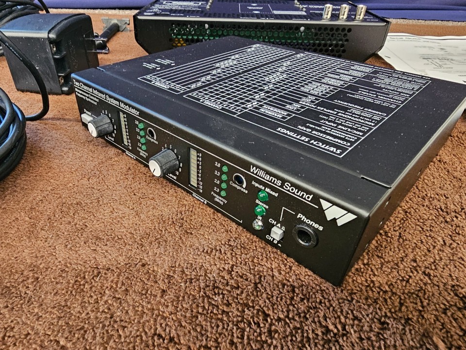Williams Sound Plus MOD 232 Two Channel Infrared Modulator Transmitter WIR TX9 | eBay UK