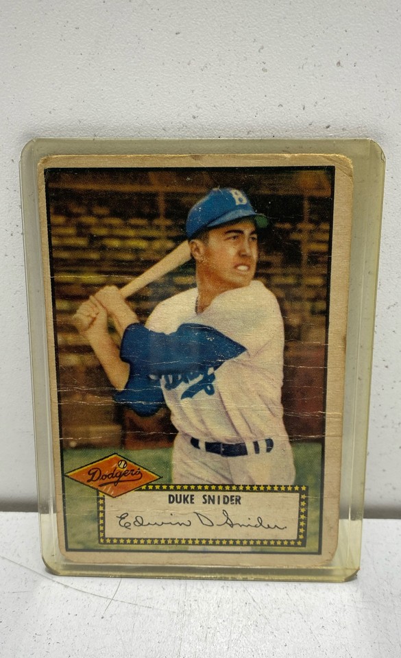Topps Vintage 1952 Duke Snider Baseball Card Low Grade | eBay