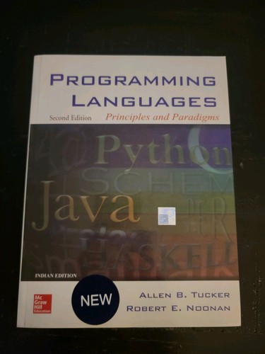 Programming Languages Principals and Paradigms 2nd Edition McGraw Hill ...