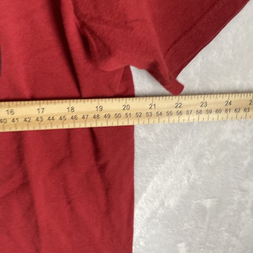 Majestic Mens T Shirt MLB Diamond Backs Medium Henley Red Short Sleeve ...