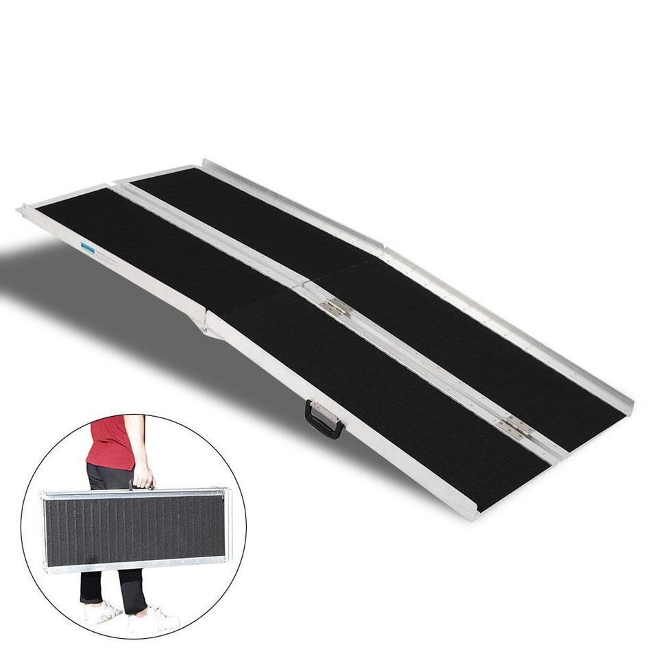 3'-8' Aluminum Wheelchair Ramp Loading Scooter Mobility Handicap Ramps ...