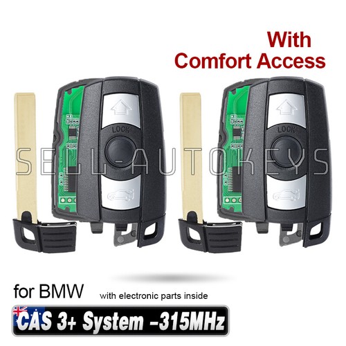 2x 315MHz CAS 3 for BMW E81 E82 E87 E88 E90 E91 Comfort Access Remote ...