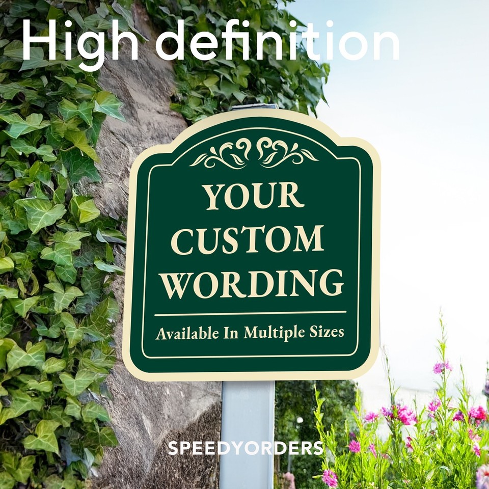 Custom Decorative Outdoor Metal Signs, Personalized Aluminum Signs | eBay