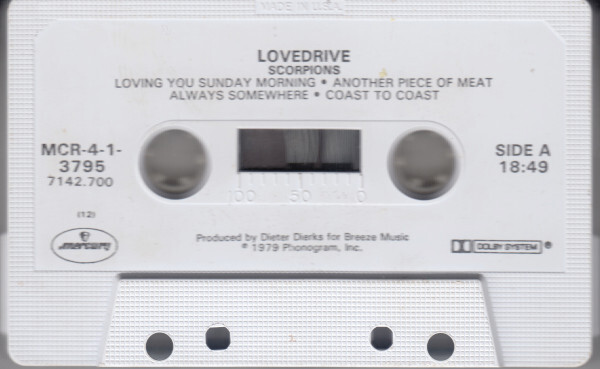 Scorpions - Lovedrive (Cass, Album, Dol) (Very Good Plus (VG+ ...