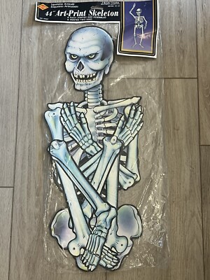 Vintage BEISTLE Skeleton Die Cut Two Sided Jointed 44” NOS 1984 | eBay