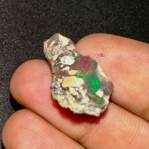 Opale Naturel, Noir Naturel Fire opal, ethiopian Pierre Précieuse 12 ...
