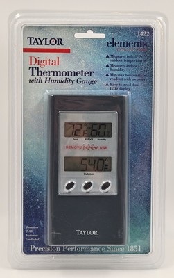 Taylor Digital Indoor/outdoor Thermometer With Humidity Gauge | eBay