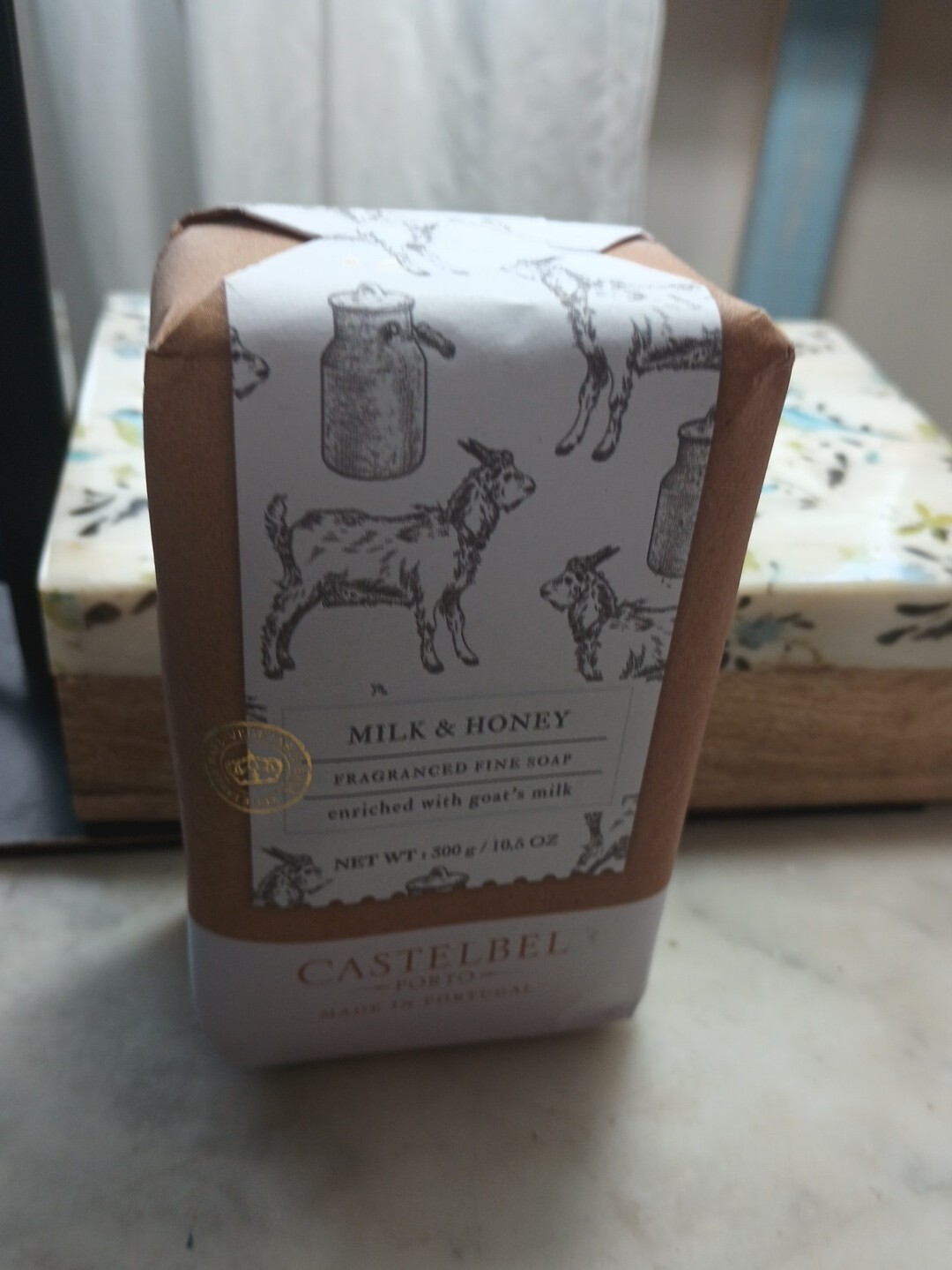 Castelbel Honey & Milk Soap Bar with Goat's Milk 10.5 oz Triple Milled ...