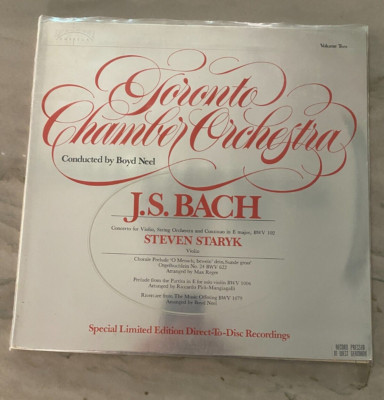 Steven Staryk - Bach Vol 2. Toronto Chamber Orchestra Ombrello UMB-DD9 ...
