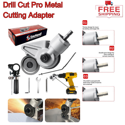 Drill Cut Pro Metal Cutting Adapter, Upgraded Drill Attachment for ...