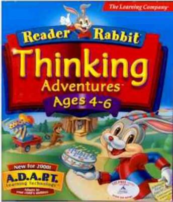 Reader Rabbit Thinking Adventures PC CD learn reading words shapes ...