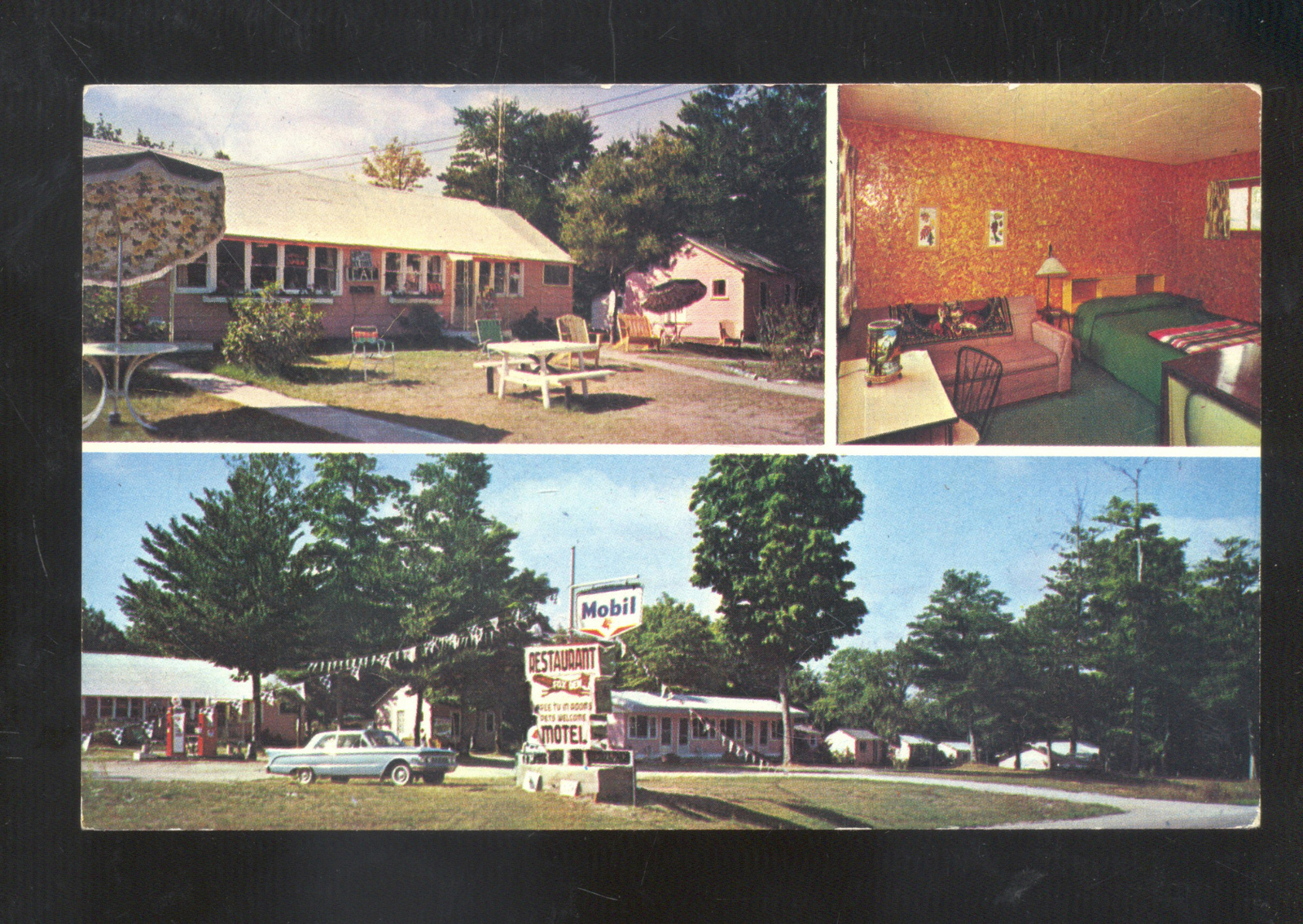 HULBERT MICHIGAN FOX DEN RESTAURANT GAS STATION MOTEL ADVERTISING ...