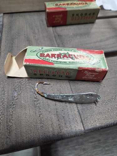 Vintage Barracuda Reflecto Spoon Lure No 1 With Box Florida Lure | eBay